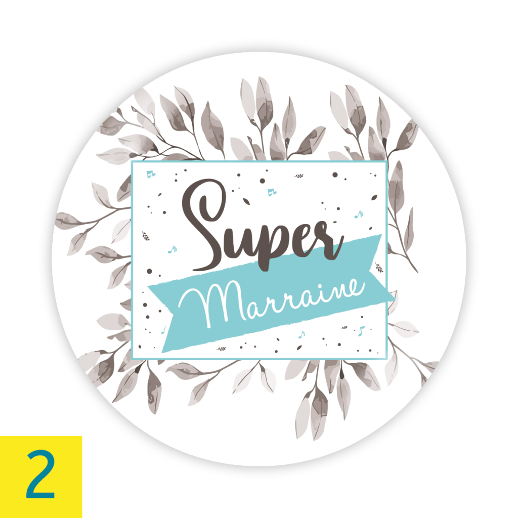 Super Marraine nature – Mon Badge
